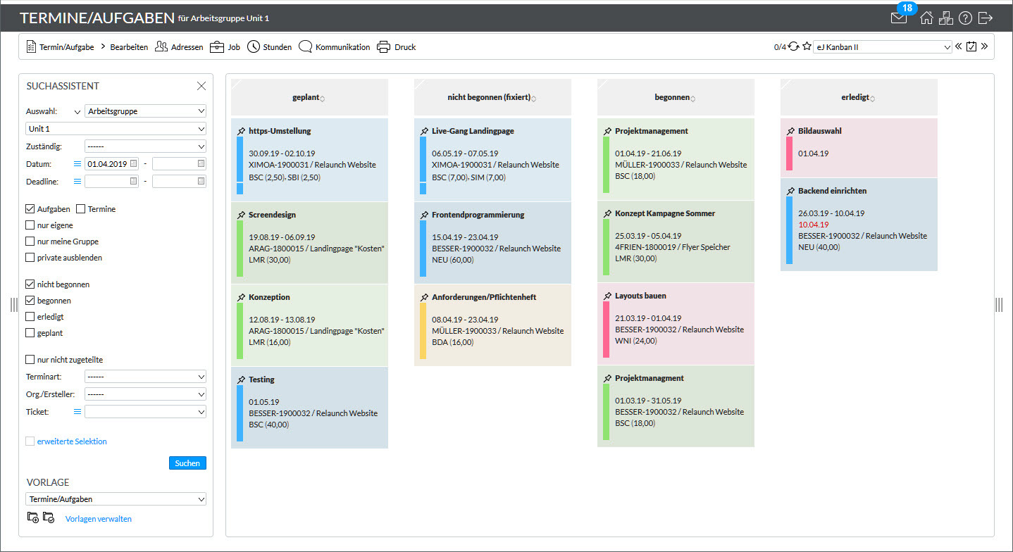 Because Software: Projekt- und Ressourcenplanung in easyJOB - Agentursoftware Guide