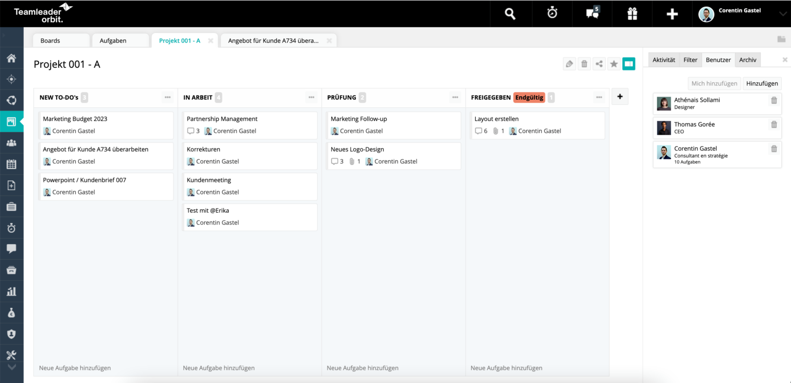Agentursoftware mit KanBan Board - Agentursoftware Guide